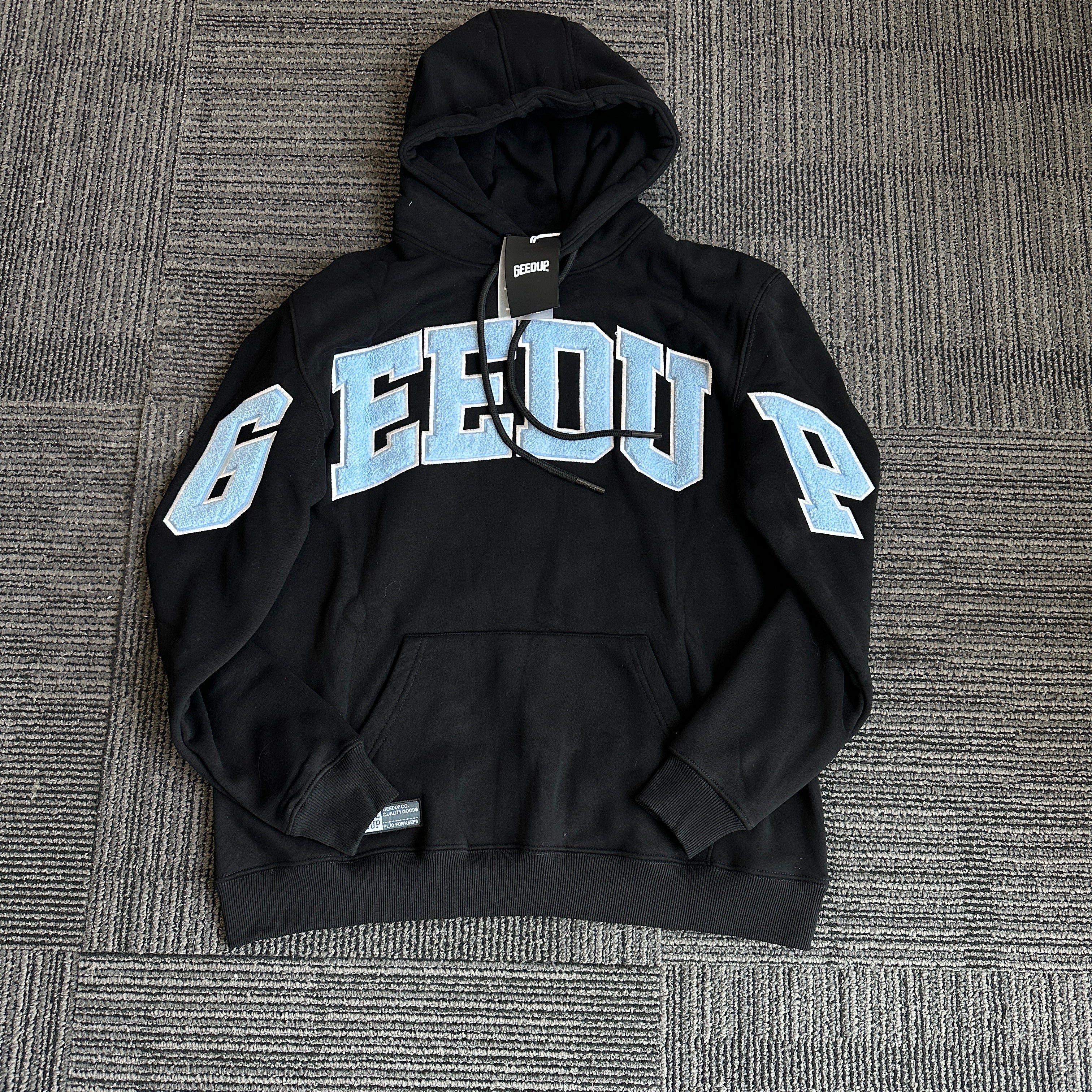 Geedup Team Logo Hoodie 'Black / Baby Blue 2.0' (2022) – Dspize ...